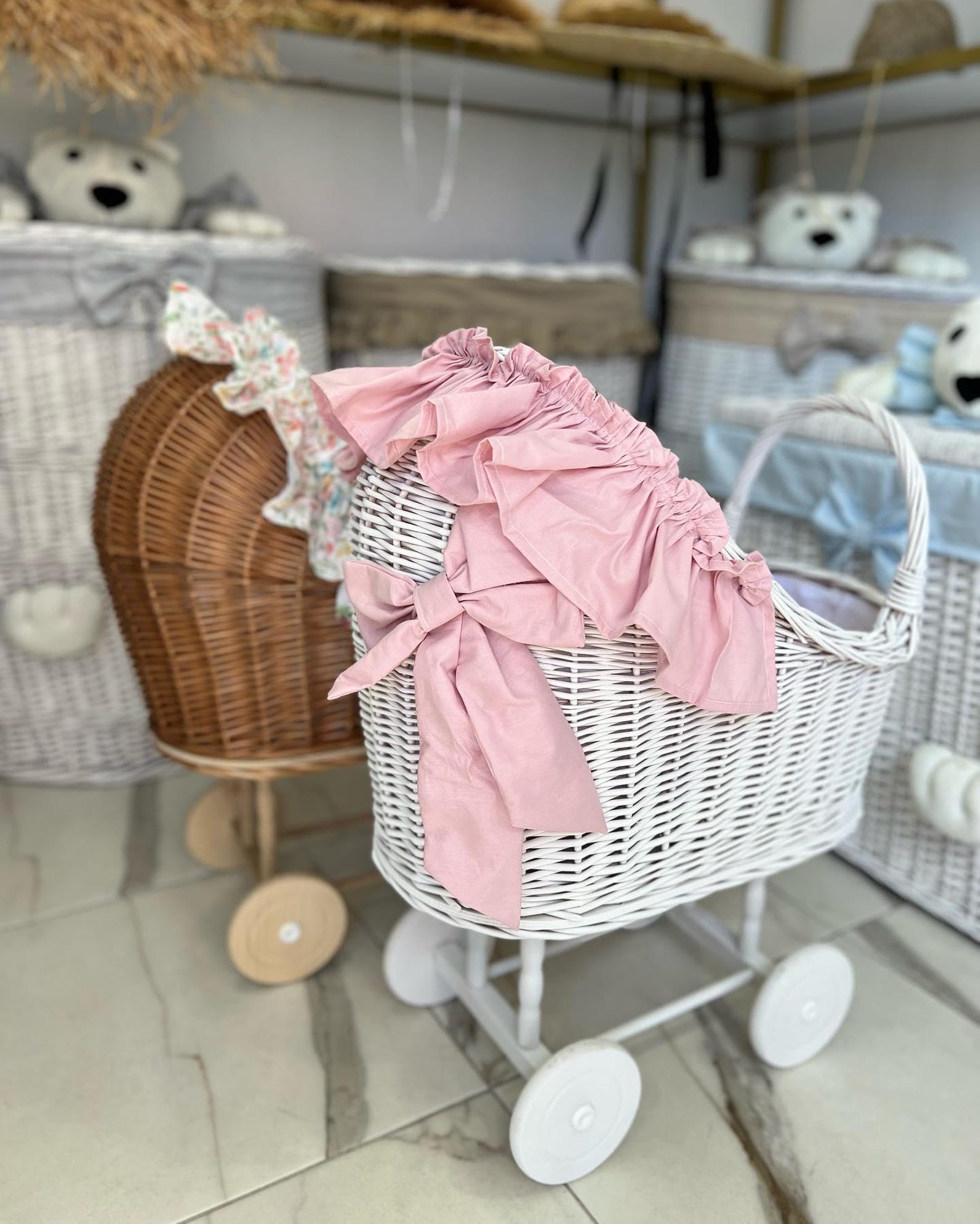 Baby Carriage With Beeding Eco-friendly Doll Pram Baby Shower Gift Toy ...