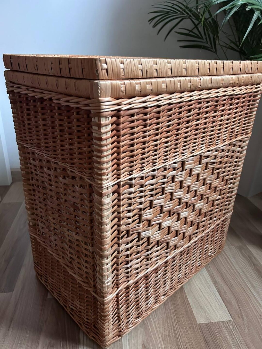 Ecofriendly Wicker Chest Handmade Wicker Storage Basket With Lid ...