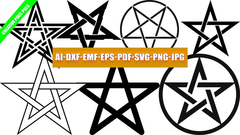 Pentagram SVG Bundle Witchcraft Svg Wicca Magic Spell - Etsy