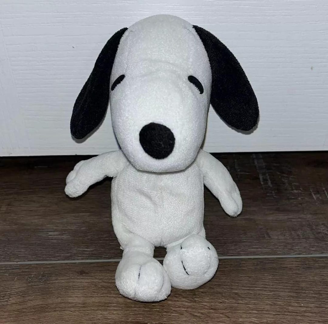 Ty Peanuts Snoopy Plush 7" Stuffed Animal Collectible Bean Bag Soft Toy ...
