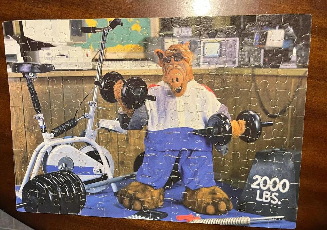 1989 ALF Alien 100 Piece Puzzle Working Out - Etsy
