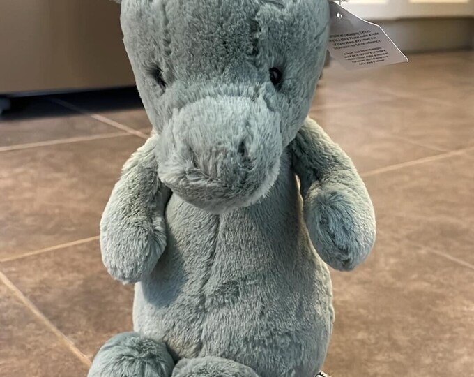 Jellycat Bashful Dragon Plush Sage Green Stuffed Animal Toy 12" - Etsy