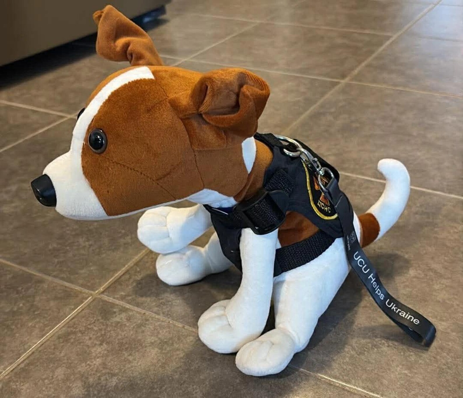 Patron Ukrainian Patriotic Dog Jack Russell Terrier Plush Toy 12 Inch ...