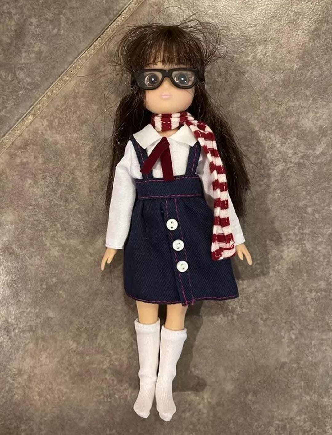 Lottie School Days 7" Brown Eyed Brunette Lottie Doll in School Uniform ...