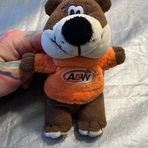 A&W Root Beer Rooty Promo Mascot Bear Stuffed Plush 5 - Etsy