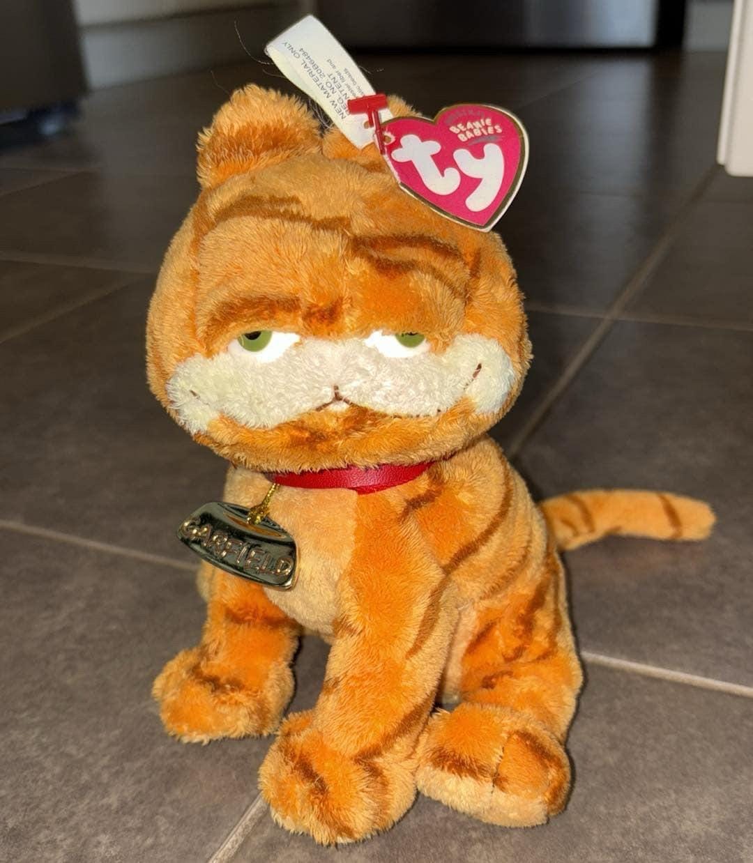Ty Original Beanie Baby Garfield the Cat Garfield Movie Orange 6.5 ...