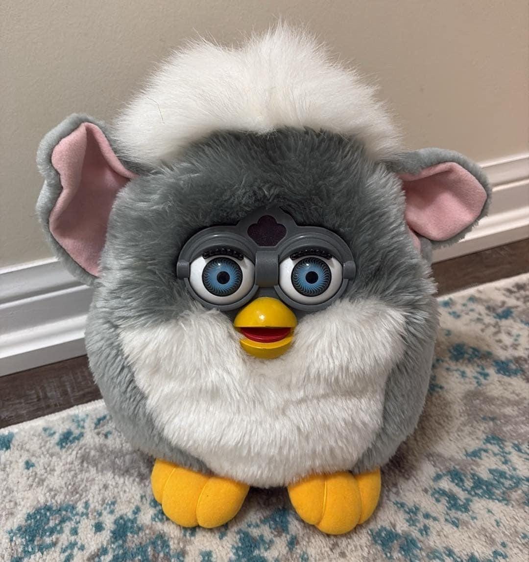 Vintage 1999 Furby Backpack Bag Grey With 12" Adjustable Straps - Etsy