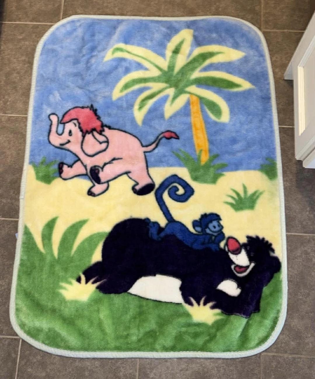 Vintage the Jungle Book Fleece Baby Blanket 30" X 40" - Etsy