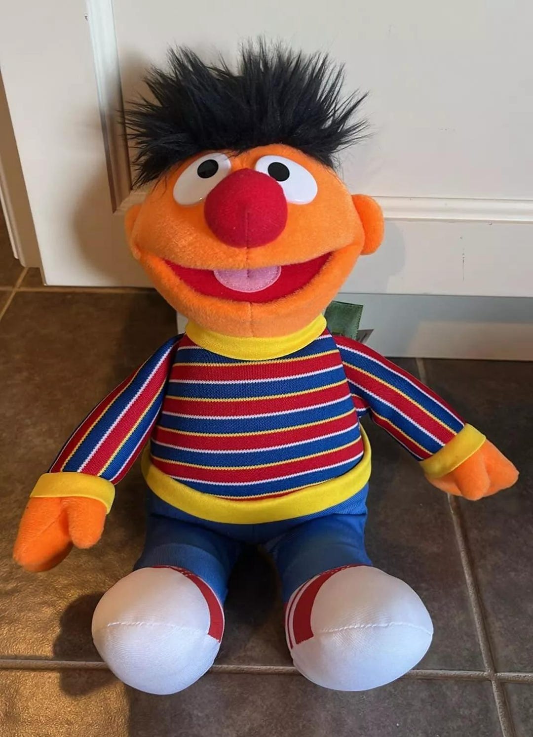 Sesame Street Ernie Plush Toy Stuffed Animal Doll 13" - Etsy