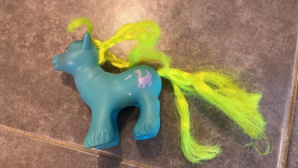 1987 My Little Pony MLP Peek-a-boo Babies Dragon BLUE - Etsy