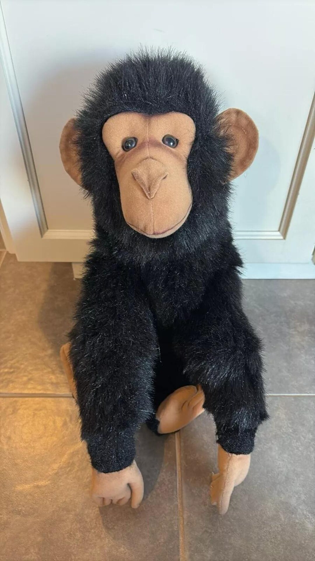 Vintage Hansa Black Chimpanzee Plush 20" - Etsy