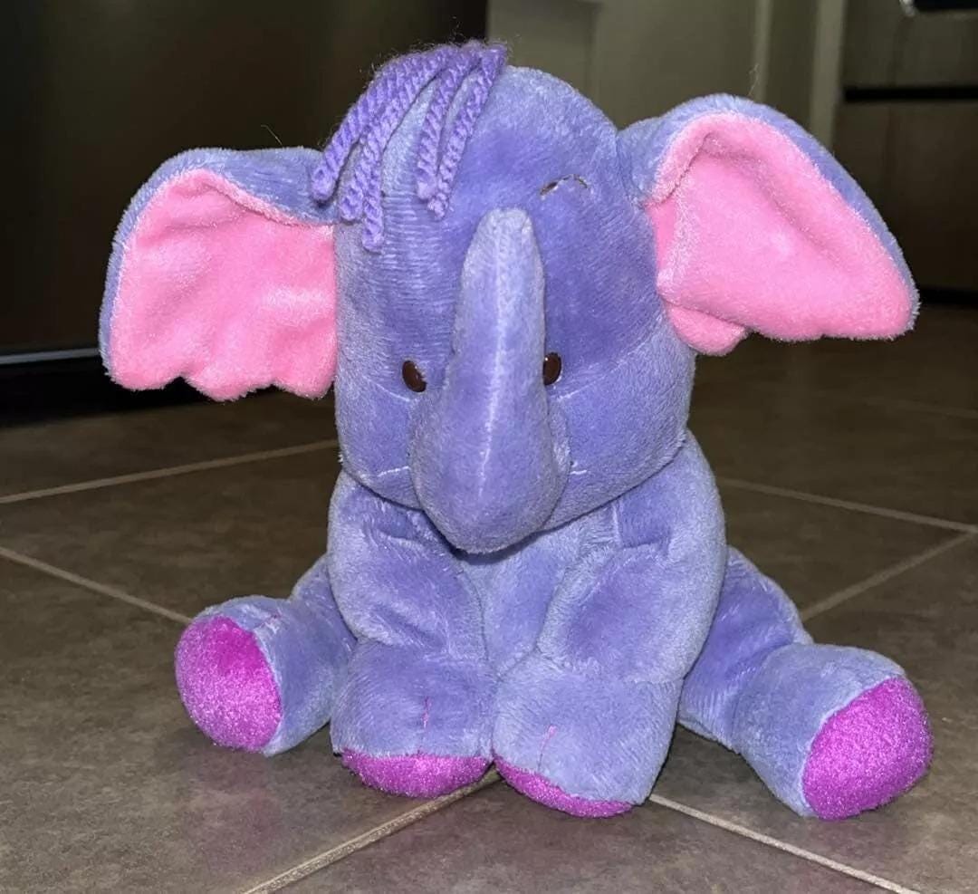 Winnie the Pooh Heffalump Lumpy Elephant 8 Purple Plush - Etsy Canada