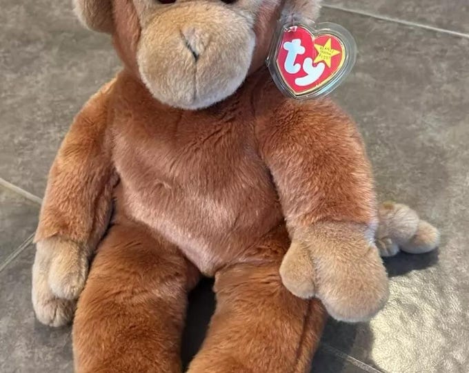 1998 Vintage TY Beanie Buddy BONGO the Monkey 14 Inch Stuffed Animal - Etsy