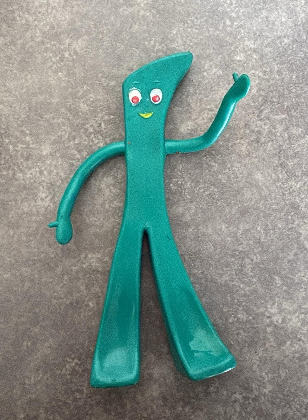 Vintage Gumby Bendable Rubber Figure 6" - Etsy