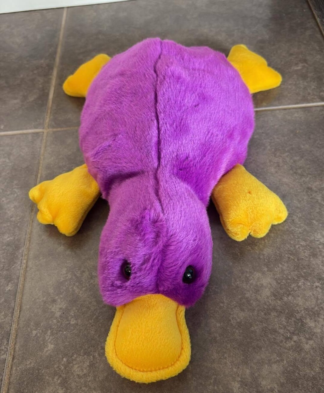 1998 TY Beanie Buddies Patti Platypus Purple Yellow 14 Inch Plush No ...