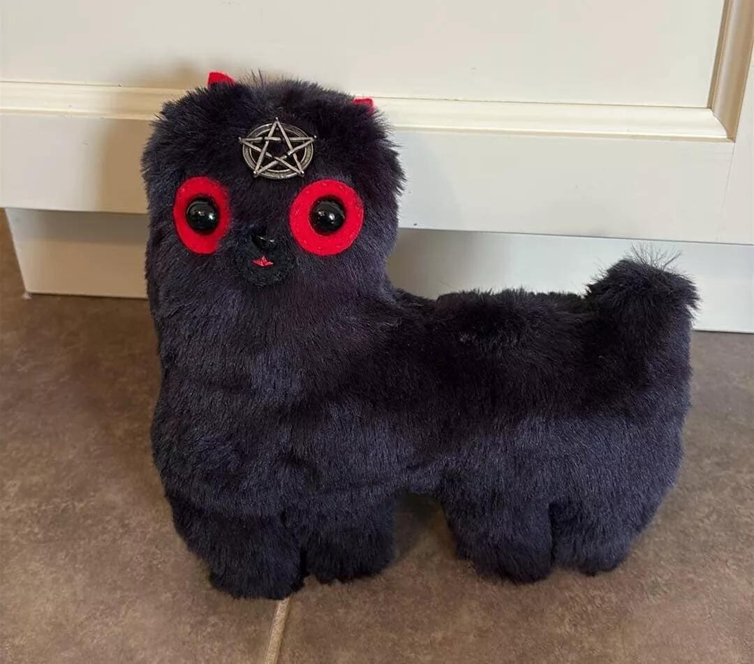 Creepy Gothic Satanic Llama Alpaca Plush Toy 8" - Etsy