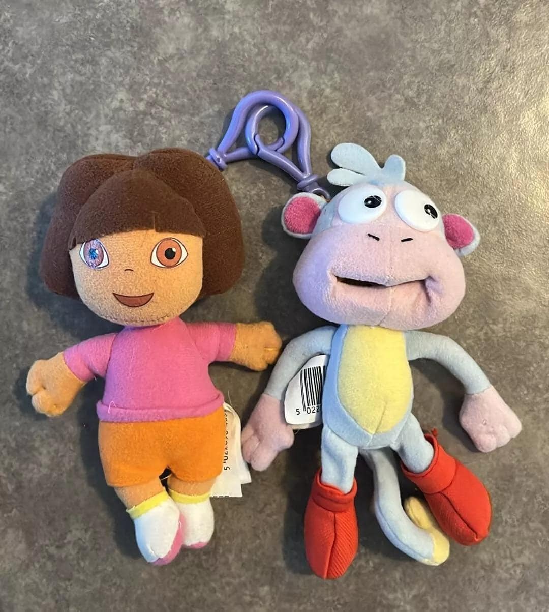 Nanco 2004 Dora the Explorer and Boots Monkey Plush Keychain Toys 6 ...