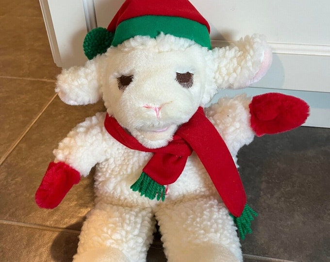 Vintage Shari Lewis Lamb Chops Plush Hand Puppet Xmas Winter - Etsy