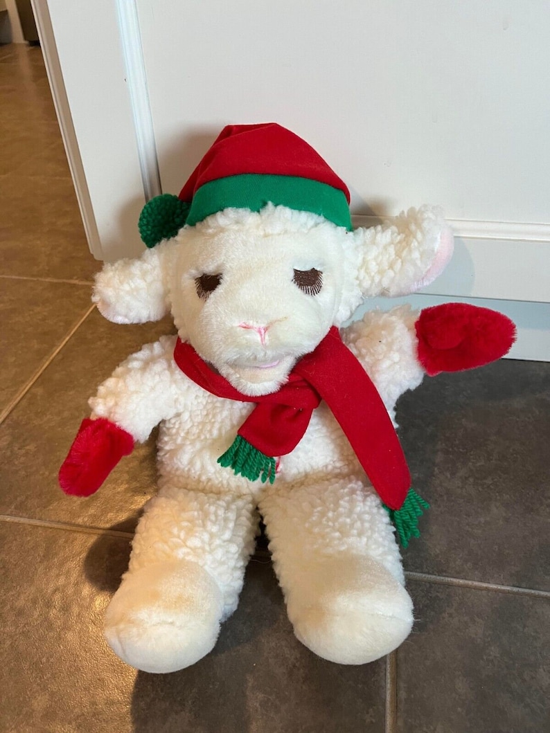 Vintage Shari Lewis Lamb Chops Plush Hand Puppet Xmas Winter - Etsy