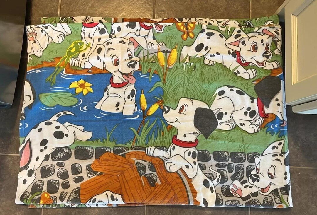 1990s Disney 101 Dalmatians Farm Pond Field Twin Flat Sheet Cotton - Etsy