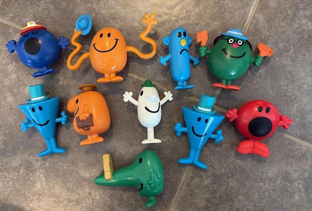 Mcdonalds Mr Men Little Miss Action Figure Lot 10 Toys Included - Etsy