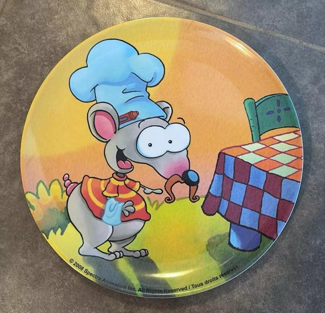 Toopy and Binoo Melamine Plastic Plate 8" Kids Snack Plate - Etsy