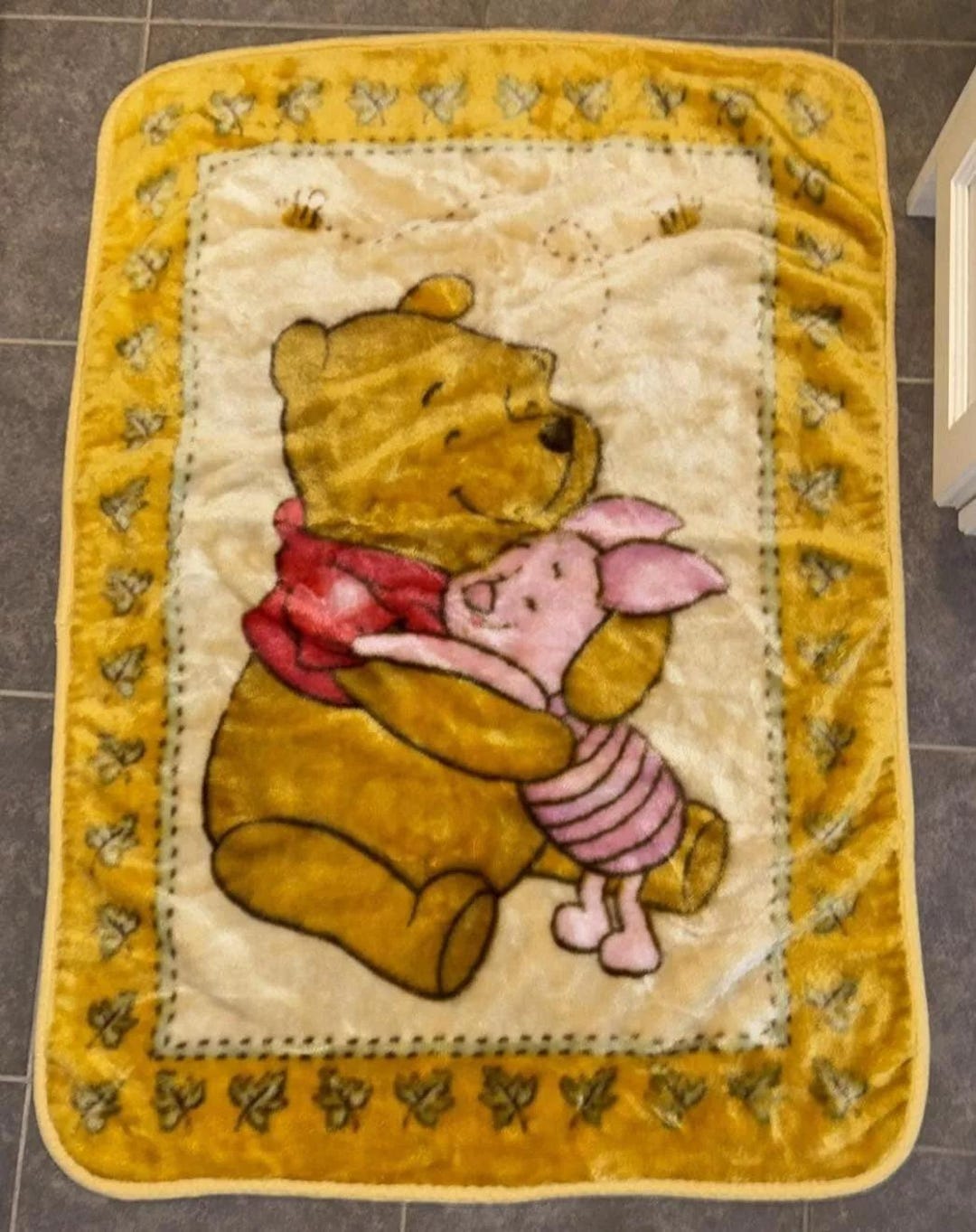 Disney Winnie the Pooh and Piglet Bees Baby Crib Blanket 30 X 42 - Etsy