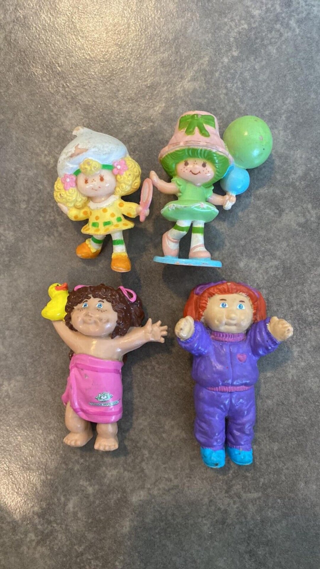 Vintage PVC Strawberry Shortcake and Cabbage Patch Kids Lot of 4 Toys ...