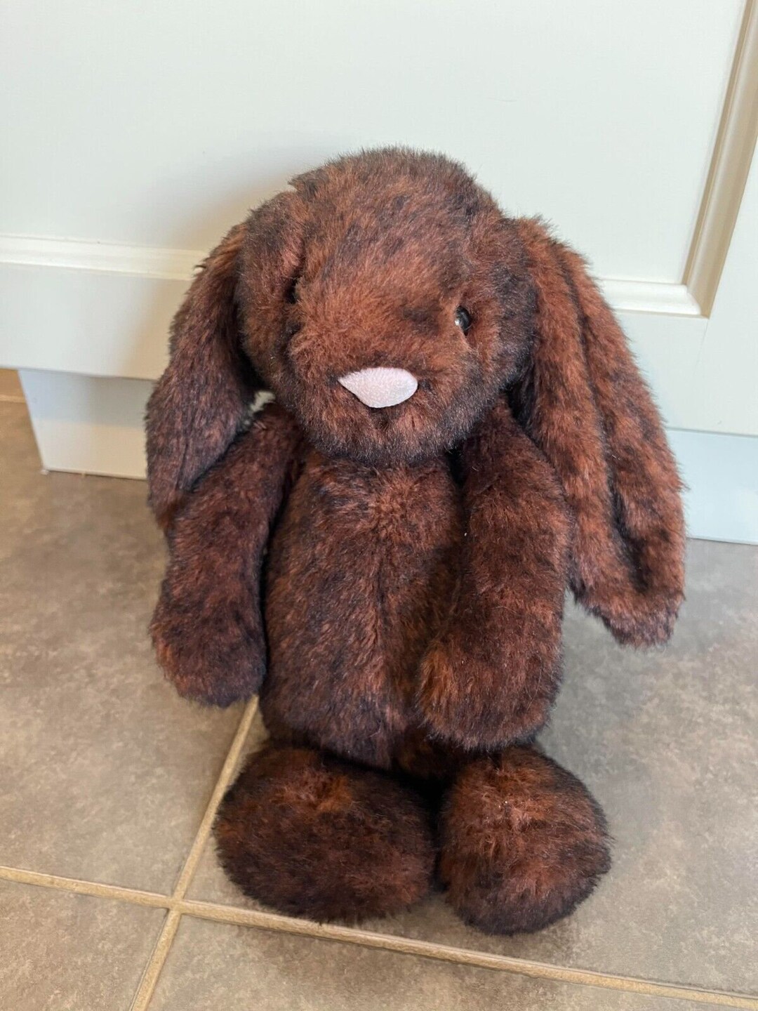 Jellycat London Walnut Bashful Bunny Medium 12 Plush Toy Rare Retired ...