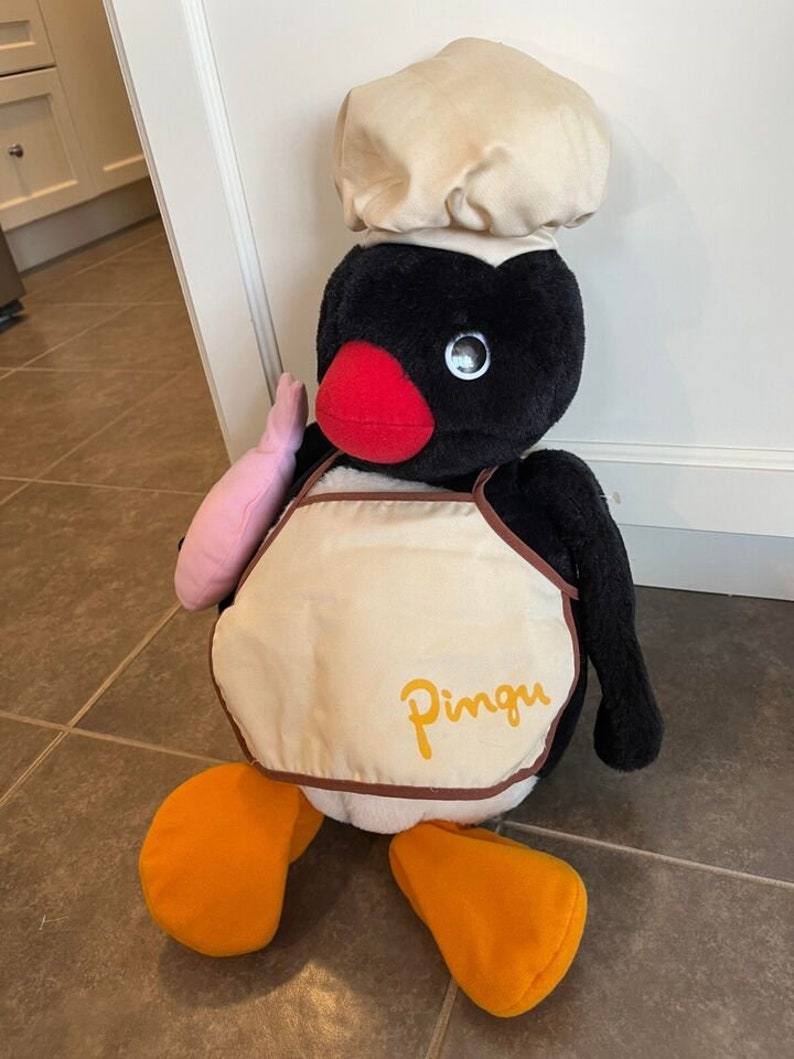 Vintage Pingu Penguin Chef Plush Stuffed Doll Soft Toy 15 Inch - Etsy
