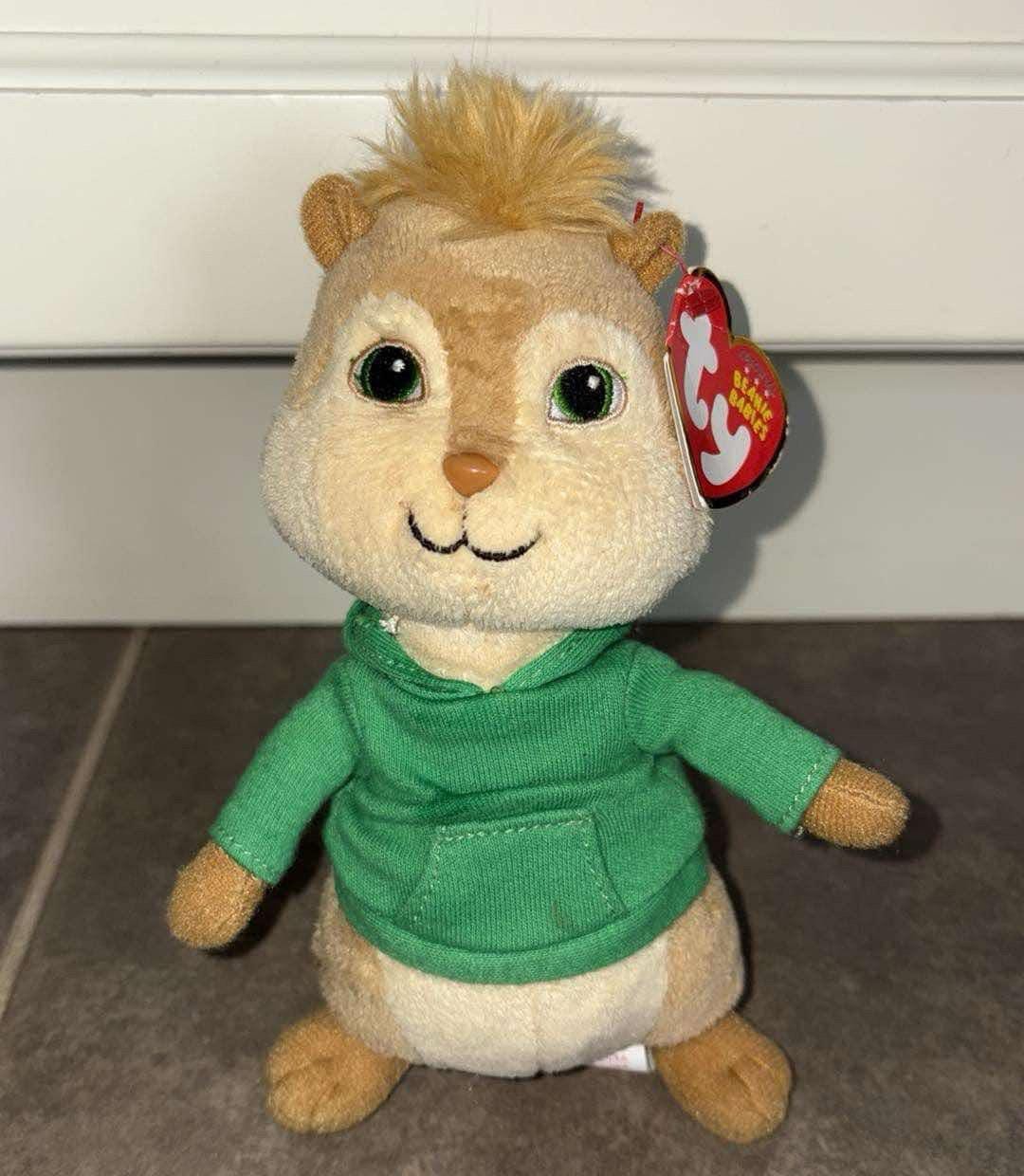 Ty Beanie Baby Theodore Alvin and the Chipmunks Plush - Etsy
