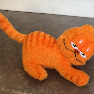 GARFIELD Cat Kitty Refrigerator Magnet 4 Plush Stuffed Kids Meal Toy ...