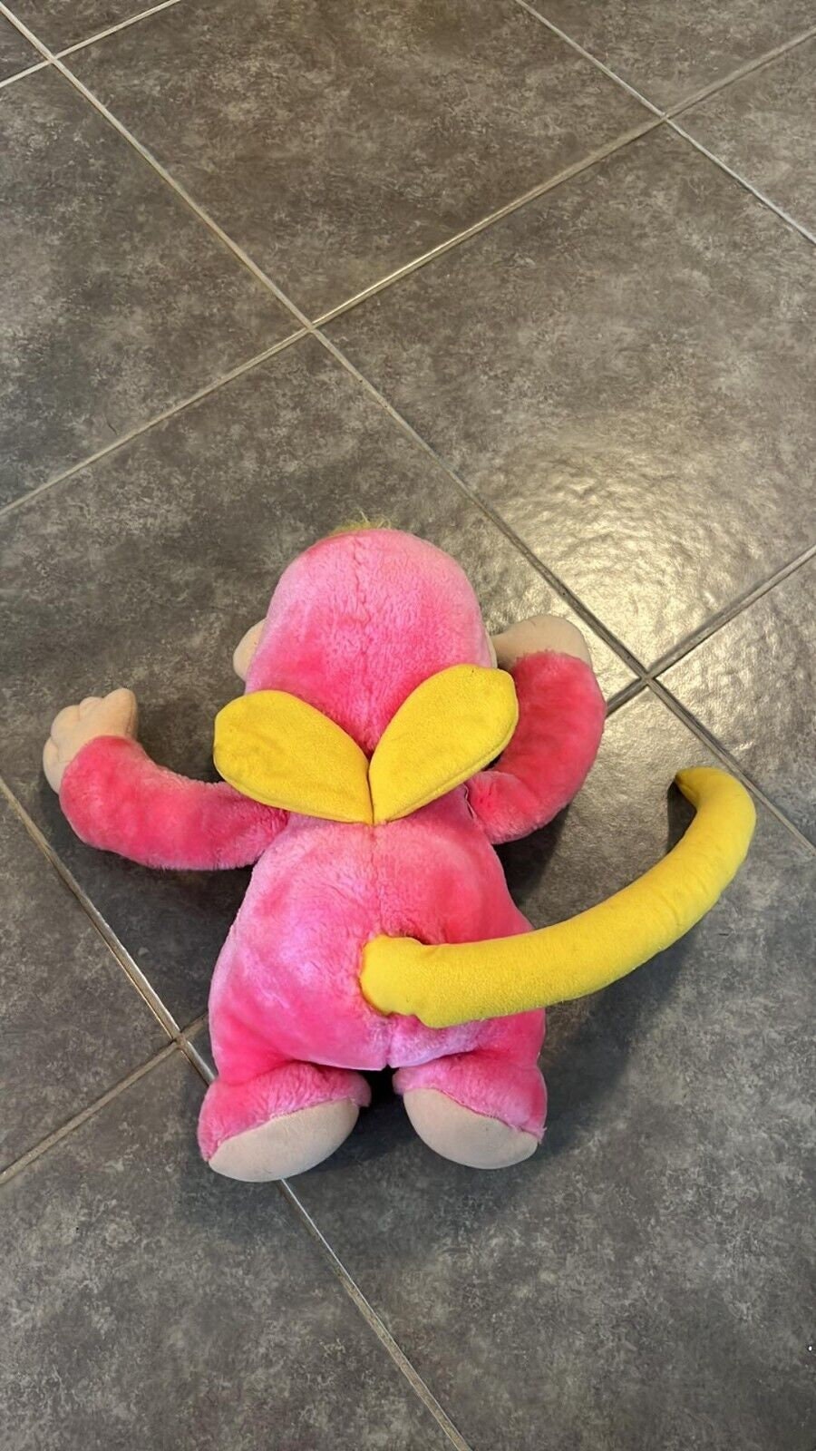 VTG Hasbro Softies Wuzzles Rhinokey Plush Pink Yellow Rhino Monkey 1984 ...