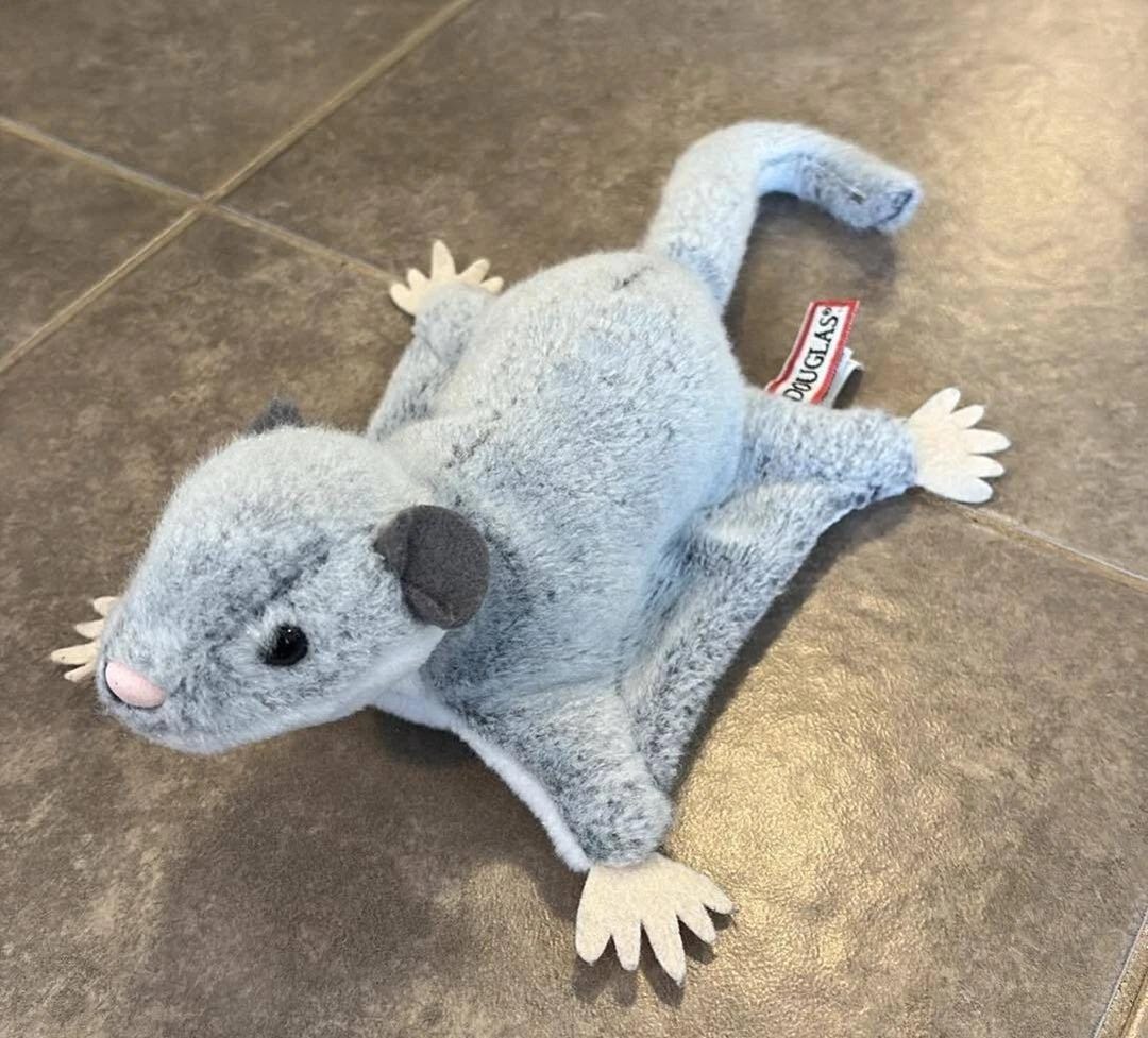 Douglas Flying Squirrel Plush Light Gray Soft Stuffed Animal 12" - Etsy