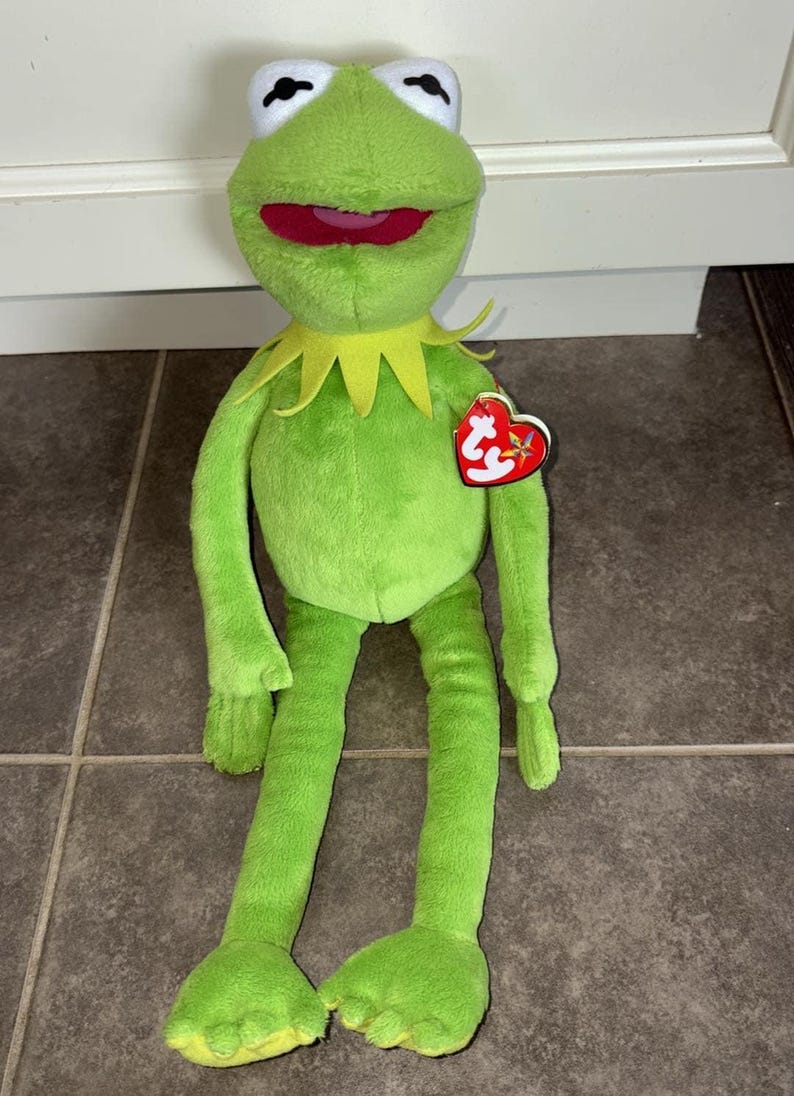 TY Beanie Buddies Muppet Kermit Stuffed Animal Plush "16 - Etsy