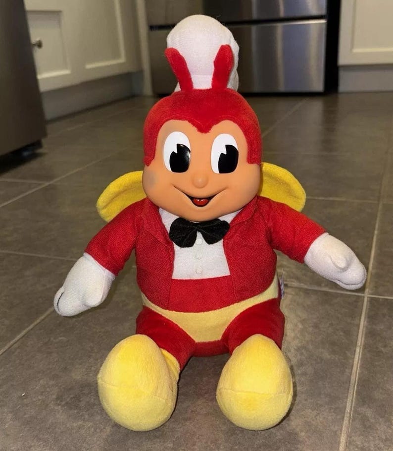 Jollibee Plush Electronic Talking Light up Hard Face 12 Plush Works ...