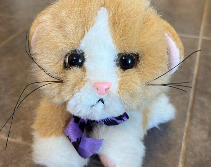 Vintage Tyco Kitty Kitty Kittens Plush Jungle Kittens Orange White Cat ...