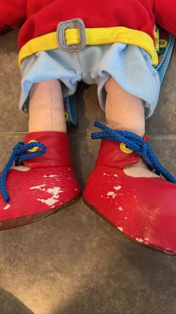 Vintage Noddy The Elf Plush Backpack 20" Rare READ DE… - Gem