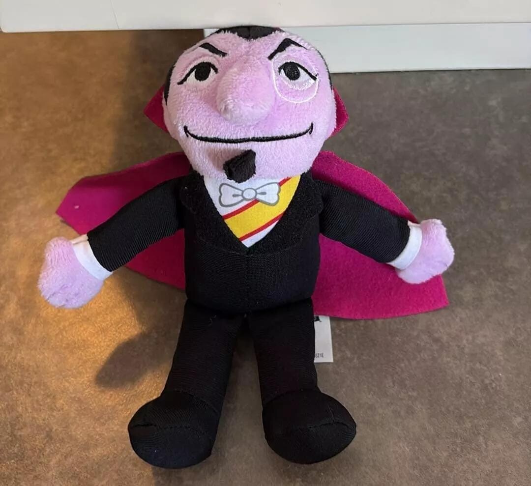 Vintage Sesame Street the Count 6" Small Stuffed Animal Toy - Etsy