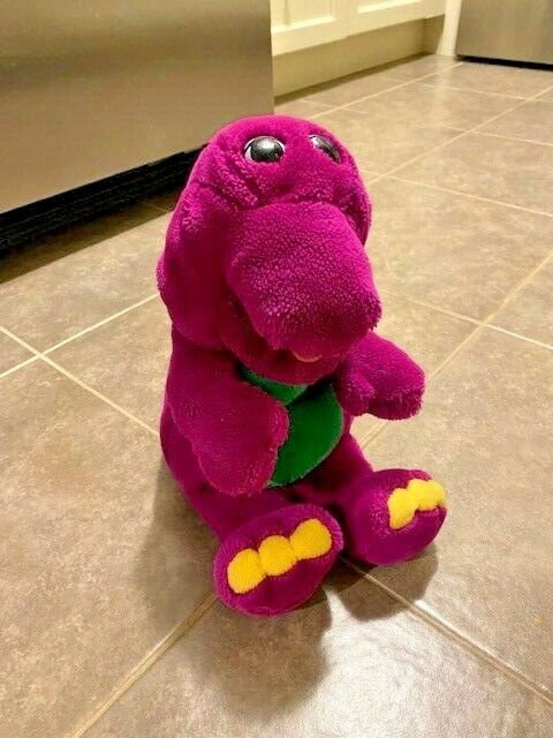 Vintage Barney the Dinosaur Plush Hand Puppet - Etsy