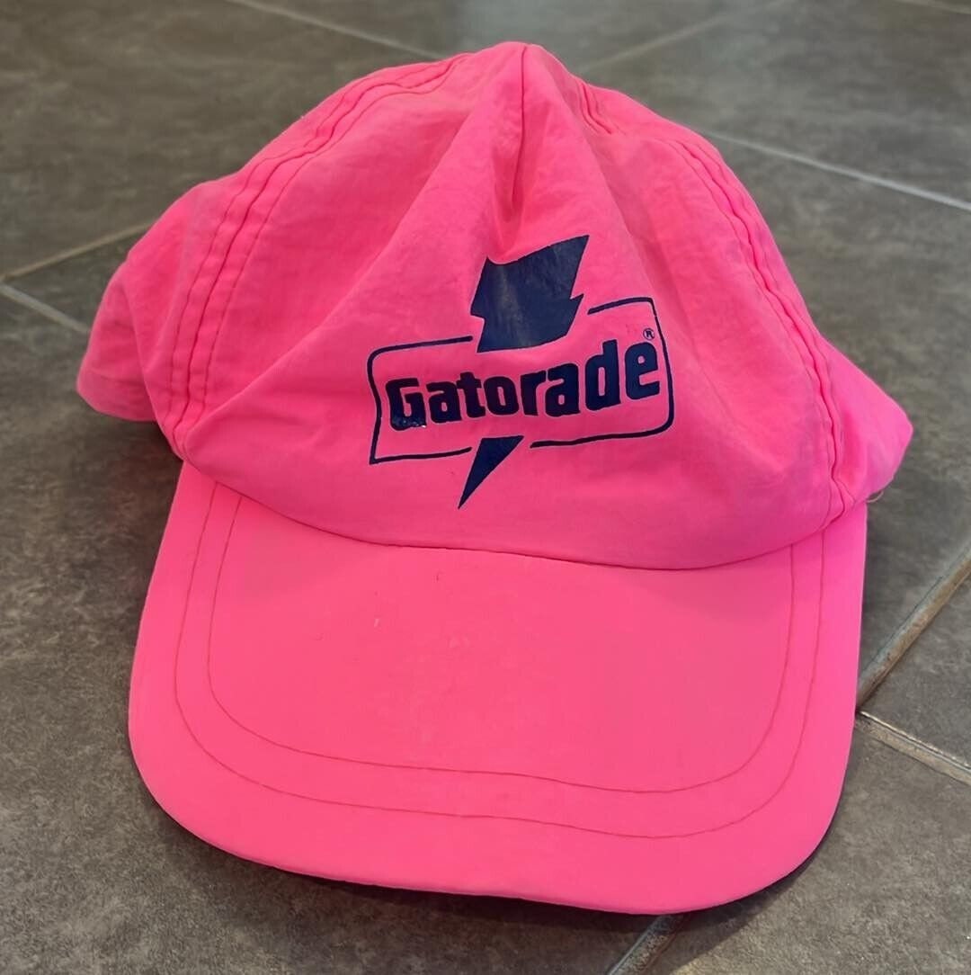 Vintage Gatorade Trucker Hat Hot Pink Snapback 1986 Retro Logo Baseball ...