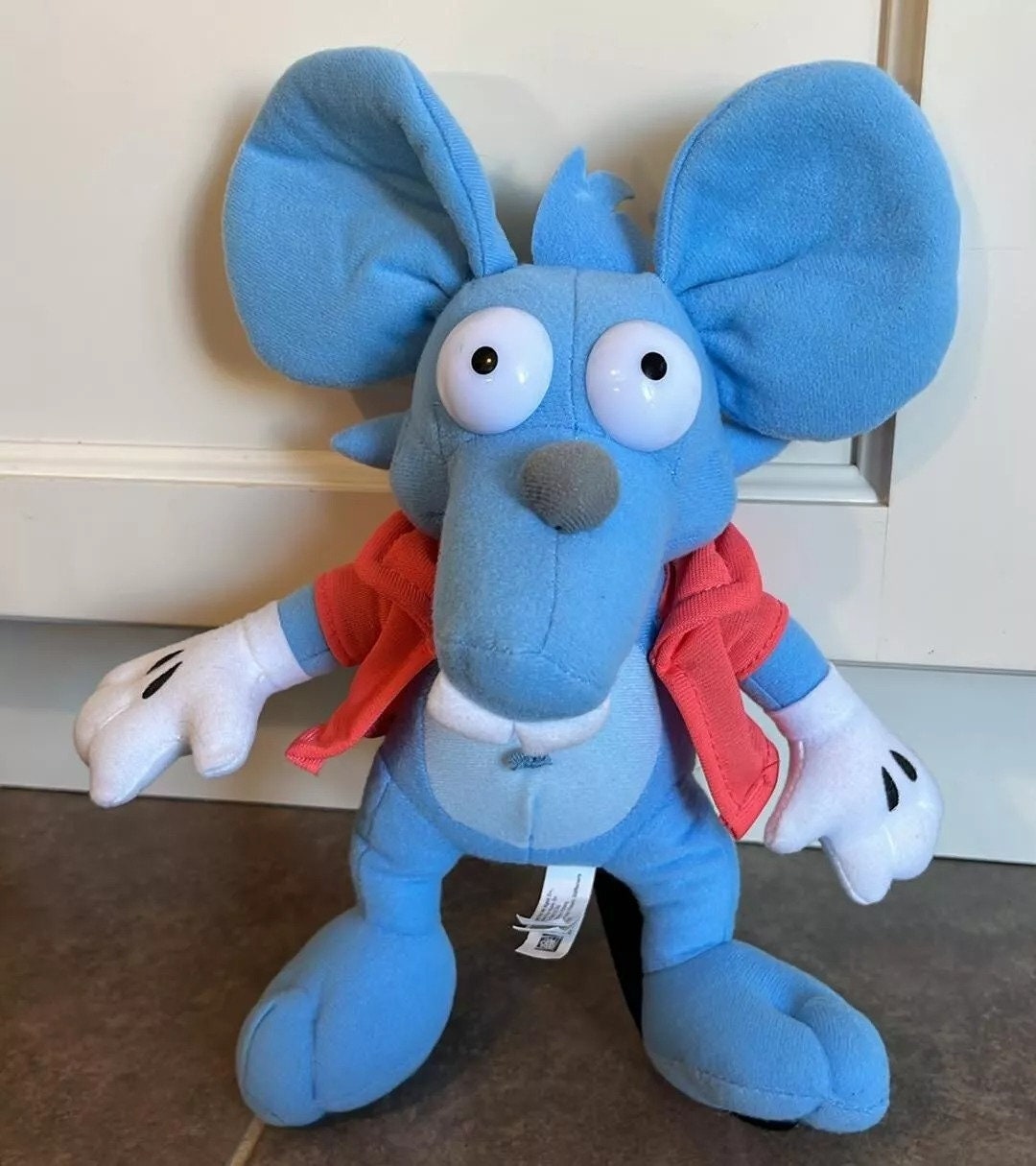 The Simpsons Itchy & Scratchy Show Blue Mouse 10 Plush Stuffed Animal ...