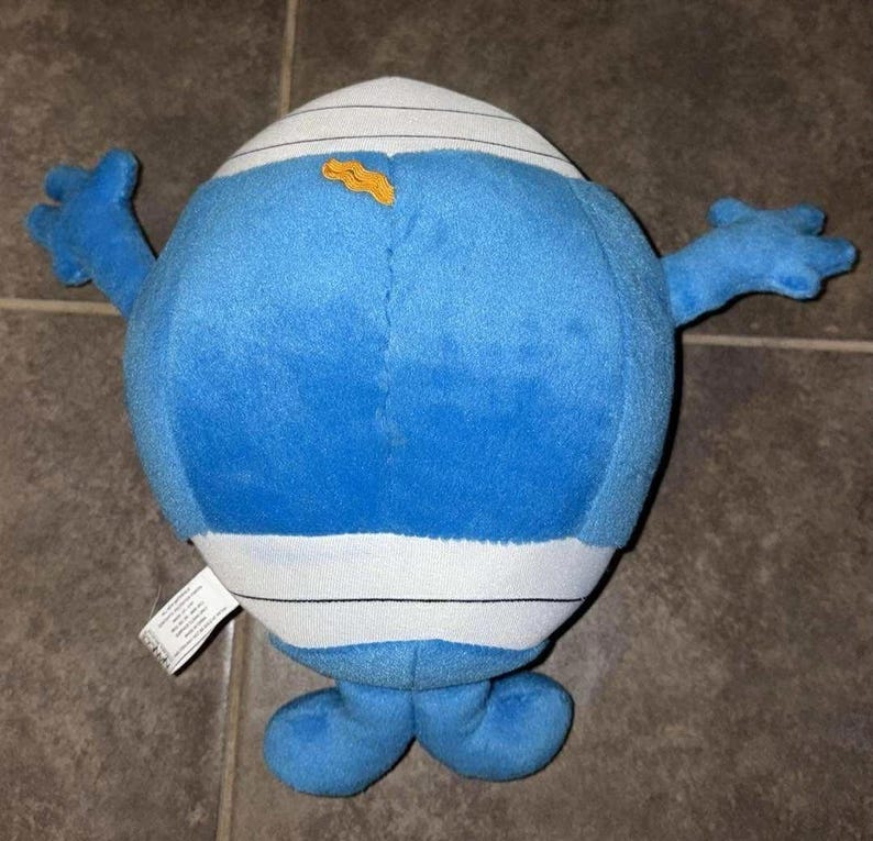 Vintage Nanco Mr Men Mr Bump Blue Plush Toy Stuffed Animal 12 Inch - Etsy
