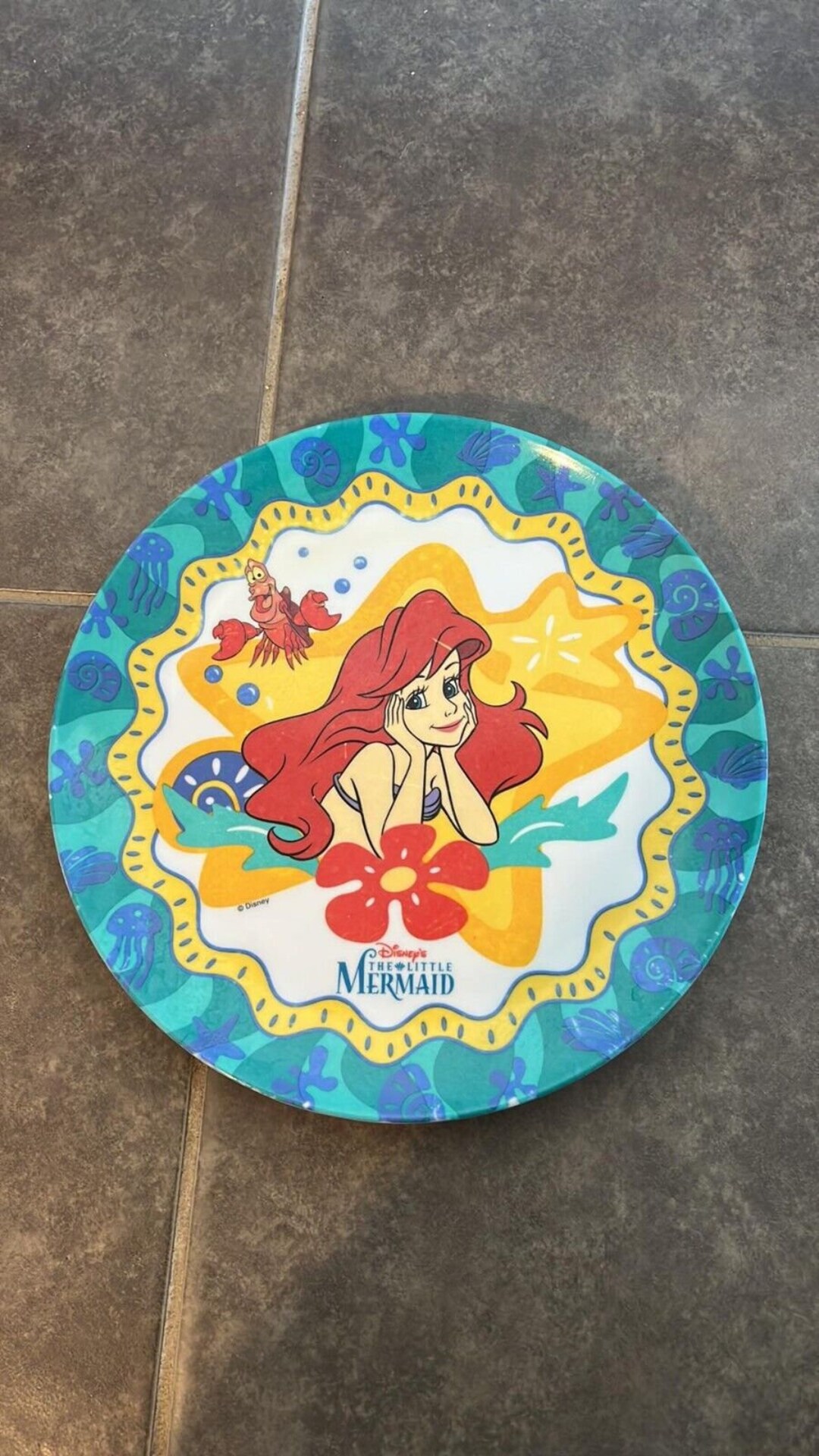 Vintage Disney the Little Mermaid Melamine Plastic Plate - Etsy