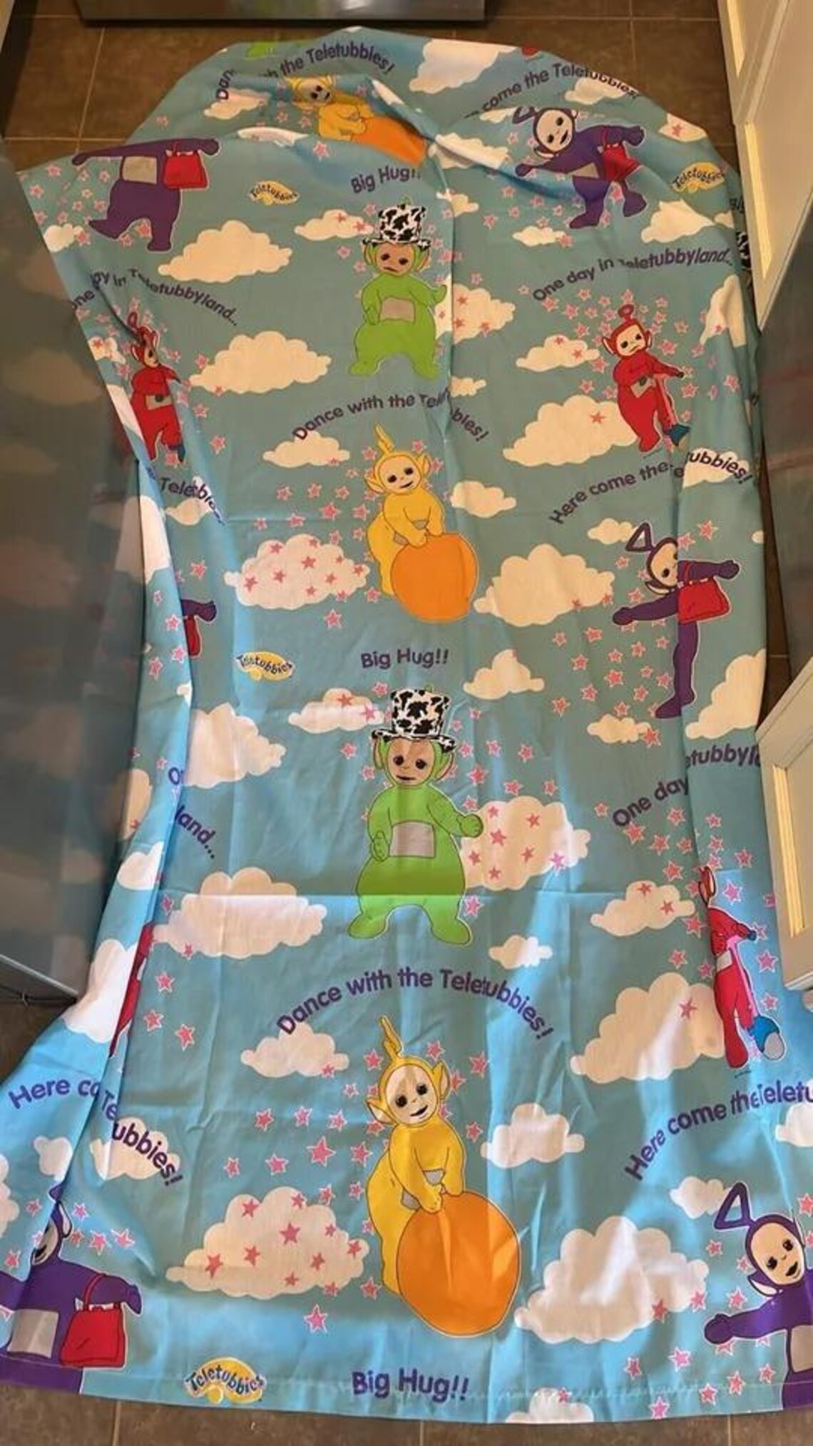 Vintage Teletubbies 1998 Twin Size Flat Sheet Only - Etsy