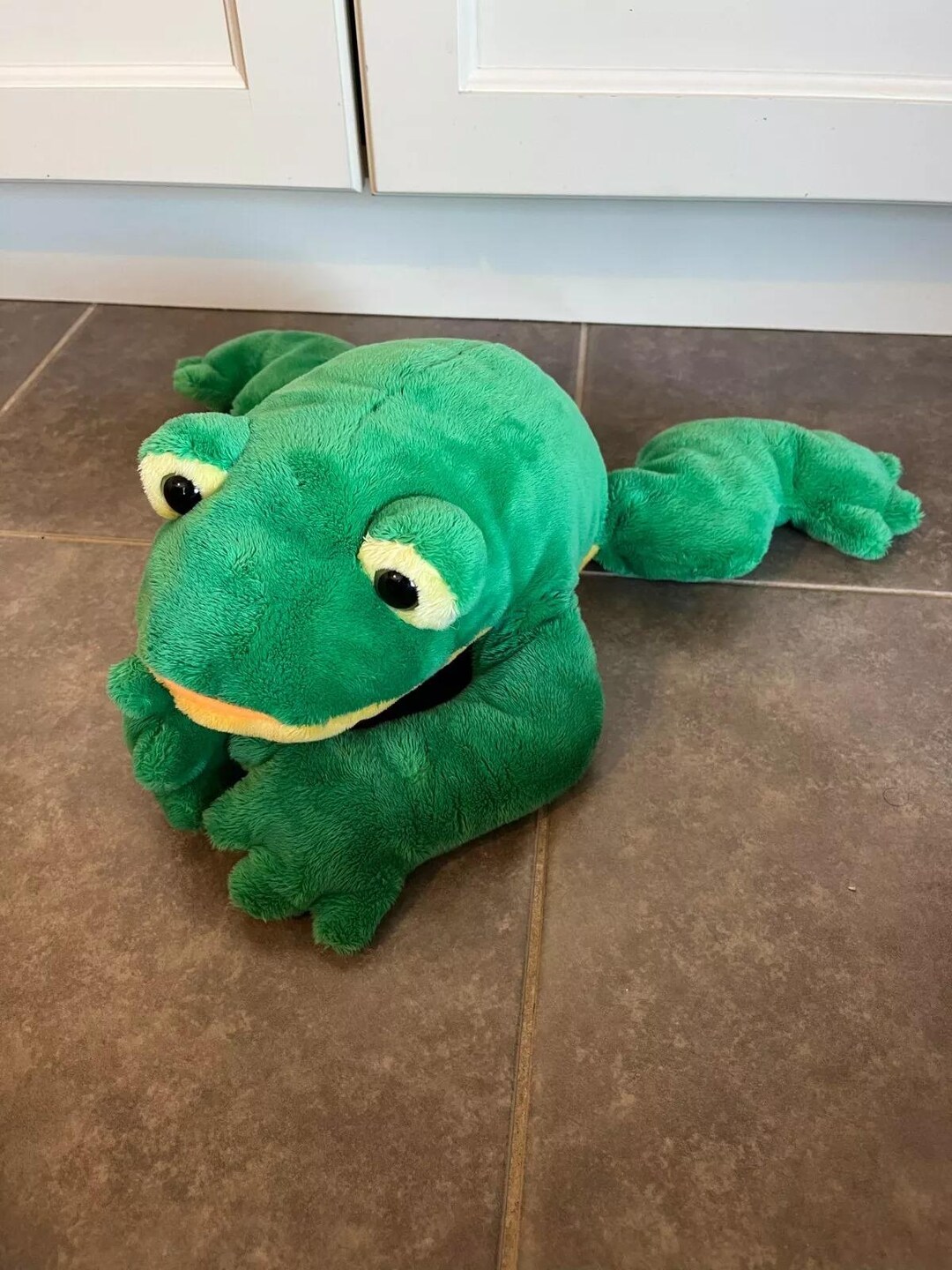 Ty Classic Bayou the Frog 15 Plush Stuffed Animal Toy Croaking Rattle ...