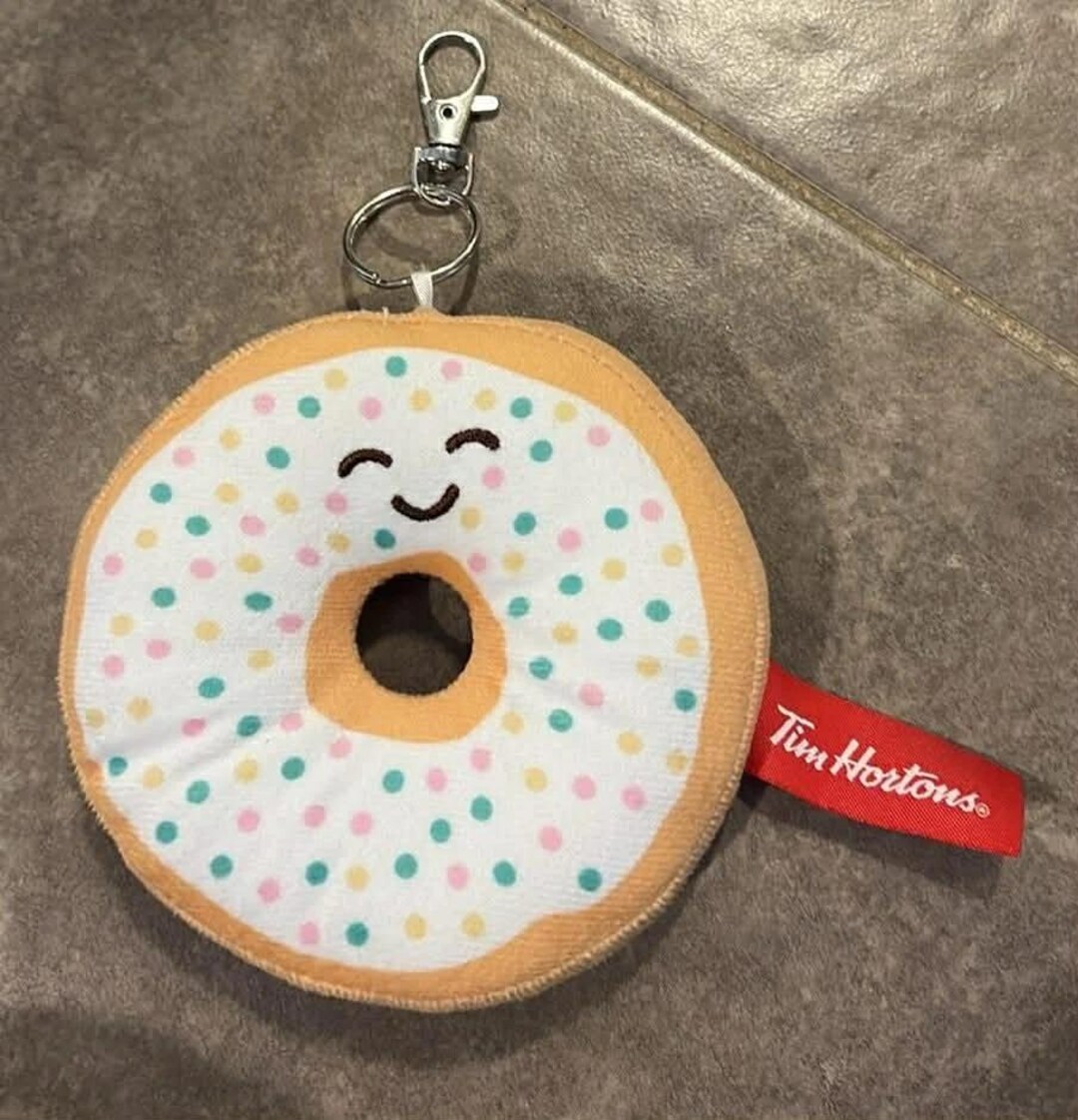 Tim Hortons Vanilla Dip Sprinkle Donut Baked Goods Plush Toy Keychain ...