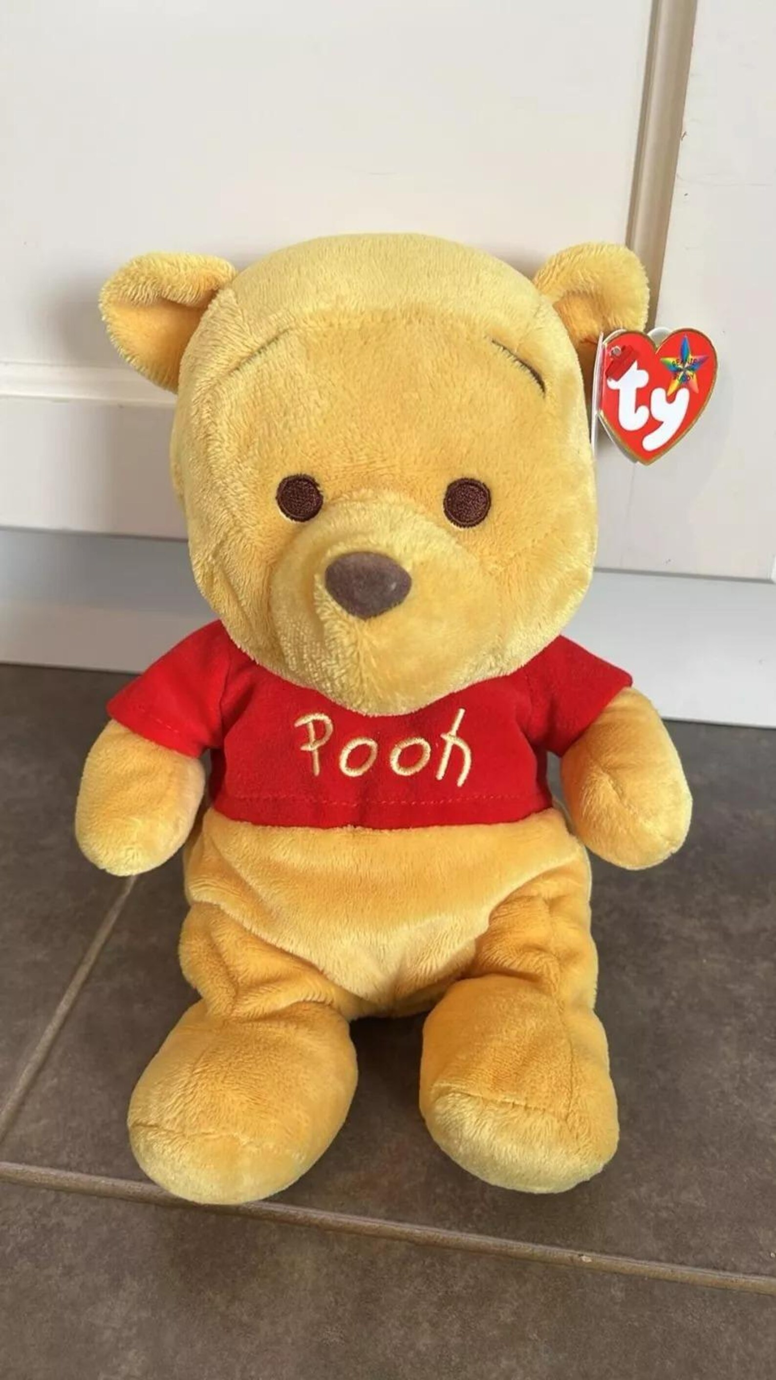 Ty Beanie Buddy Winnie the Pooh the Bear 10 Inch - Etsy