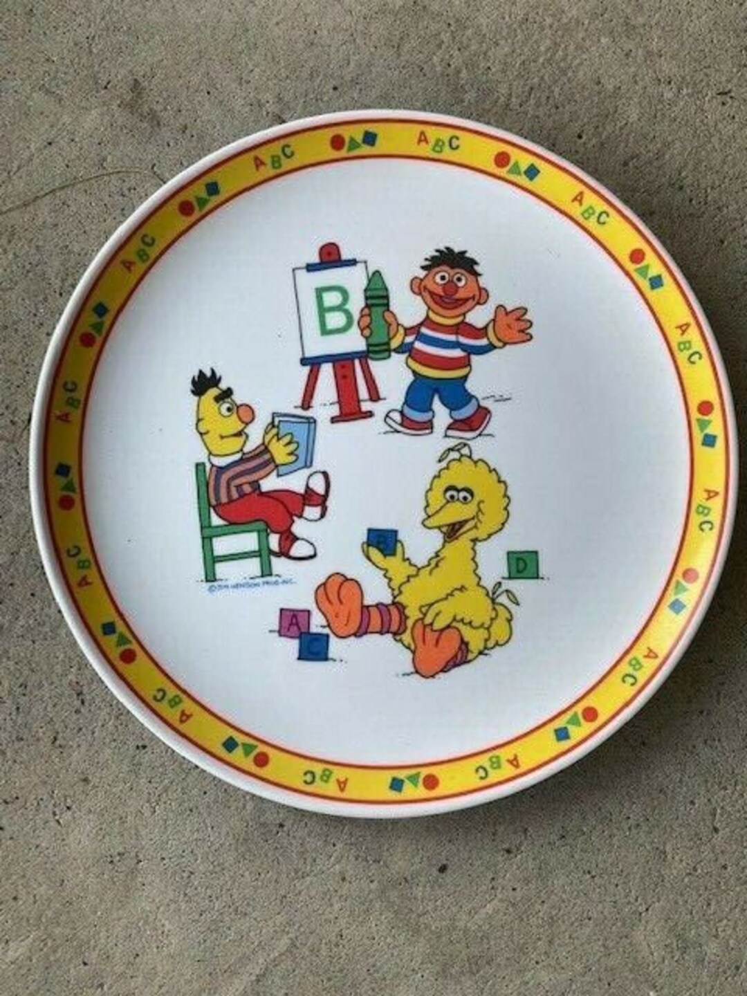 Sesame Street Kids Melamine Plastic Snack Plate - Etsy