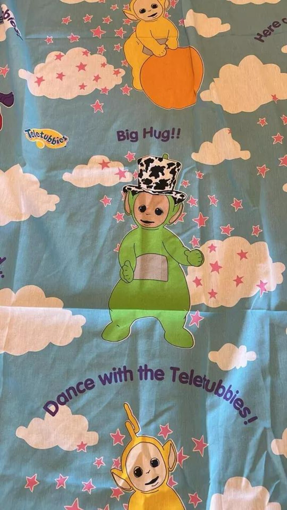 Vintage Teletubbies 1998 Twin Size Flat Sheet Only - Etsy